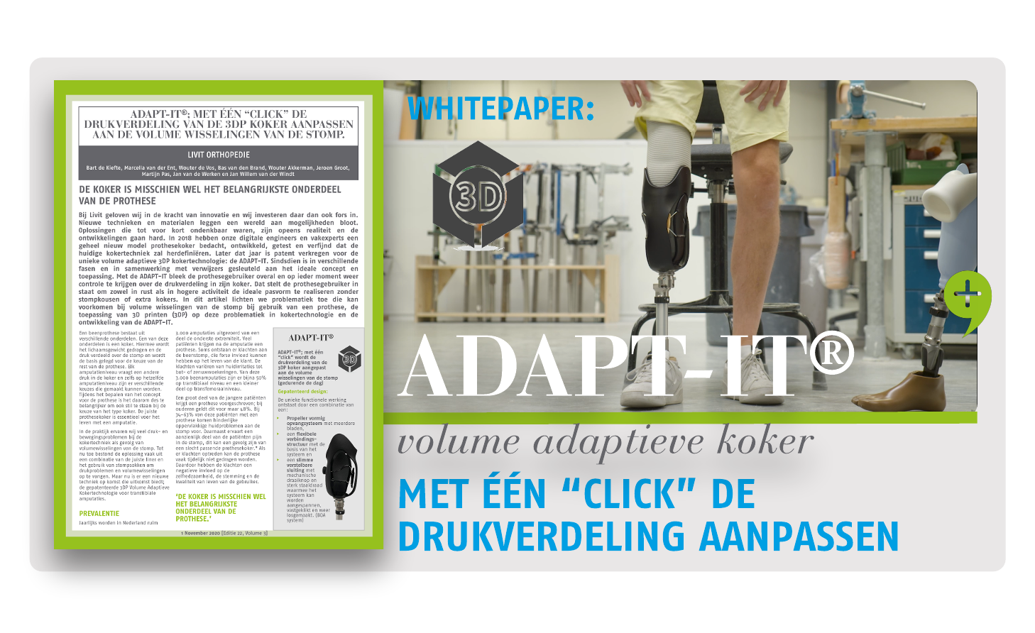 Innovatie: Volume Adaptieve Prothese Koker, ADAPT-IT® – Livit ...